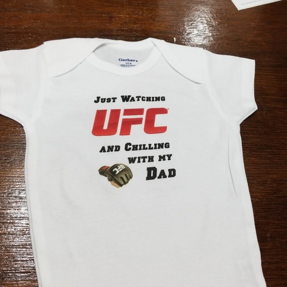 Gerber | One Pieces | Jots Watching Ufc Custom Printed Onesie | Poshmark